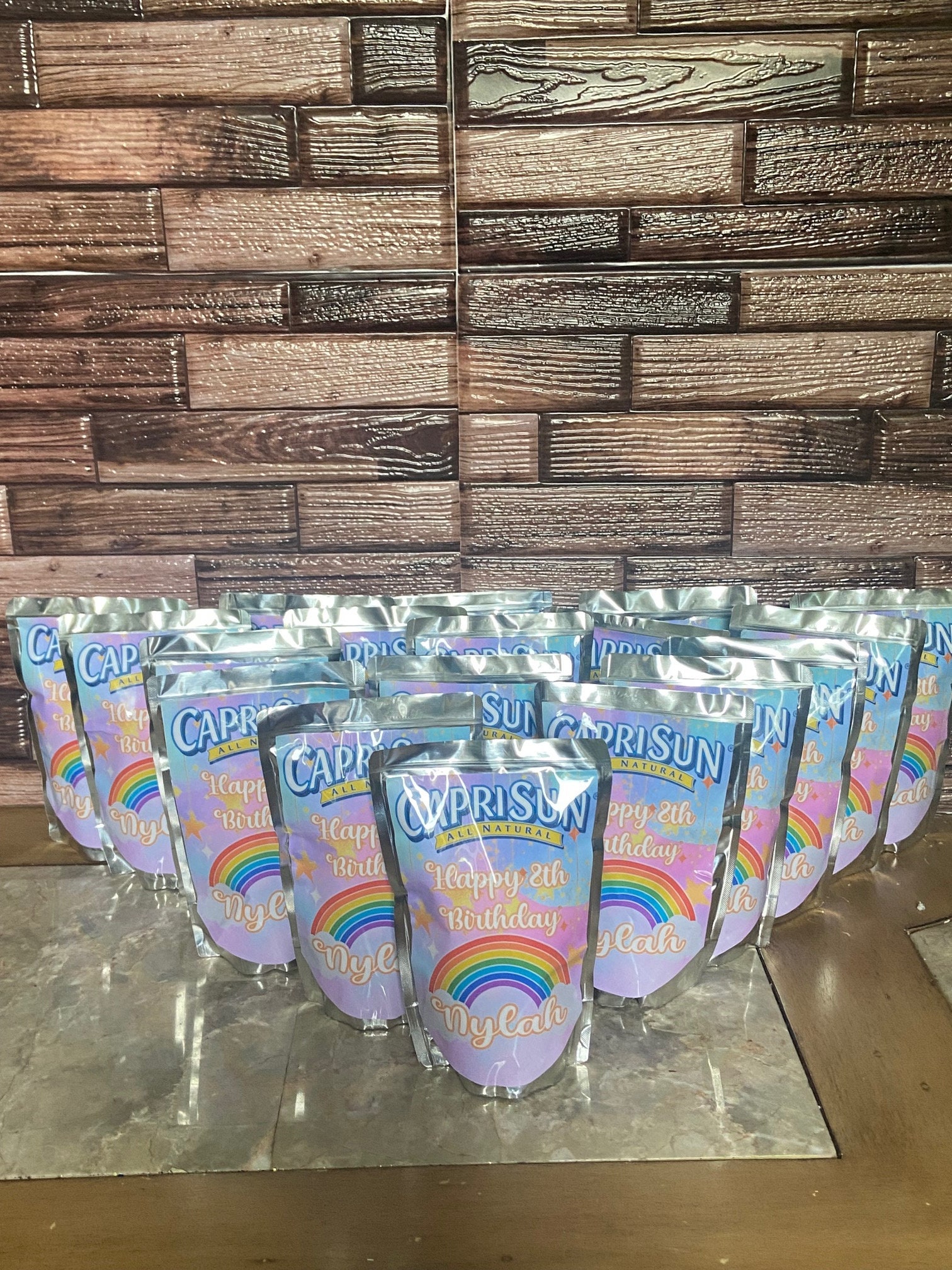 Rainbow Capri Sun Juice/party Favor Juice/personalized Birthday Juice - Etsy
