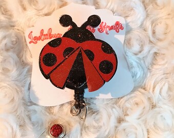 Ladybug Badge Reel Ladybug Badge Clip Summer Badge Reel - Etsy