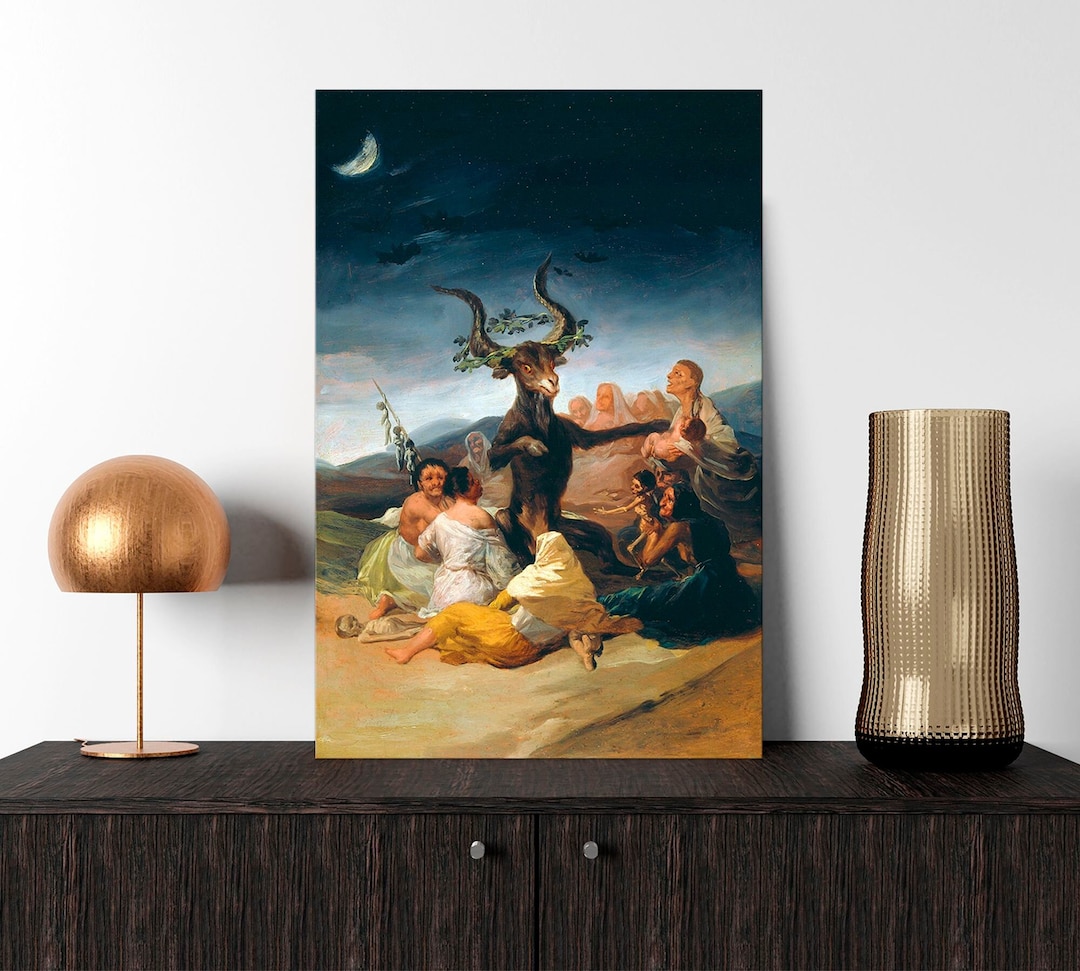 Francisco Goya "witches Sabbath" Print on Canvas Wall Art Bedroom Decor ...