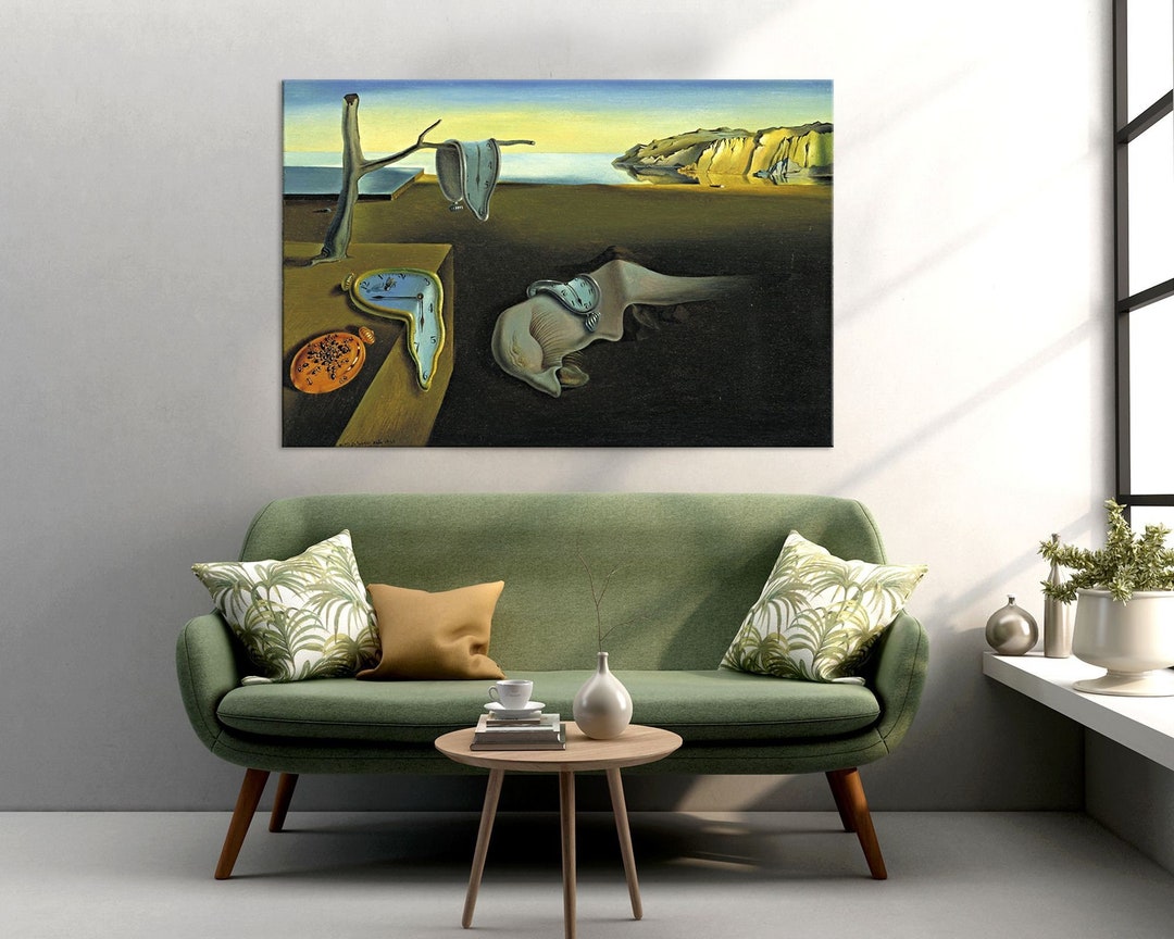 Salvador Dali "persistence Memory" Print on Canvas Wall Decor Office ...