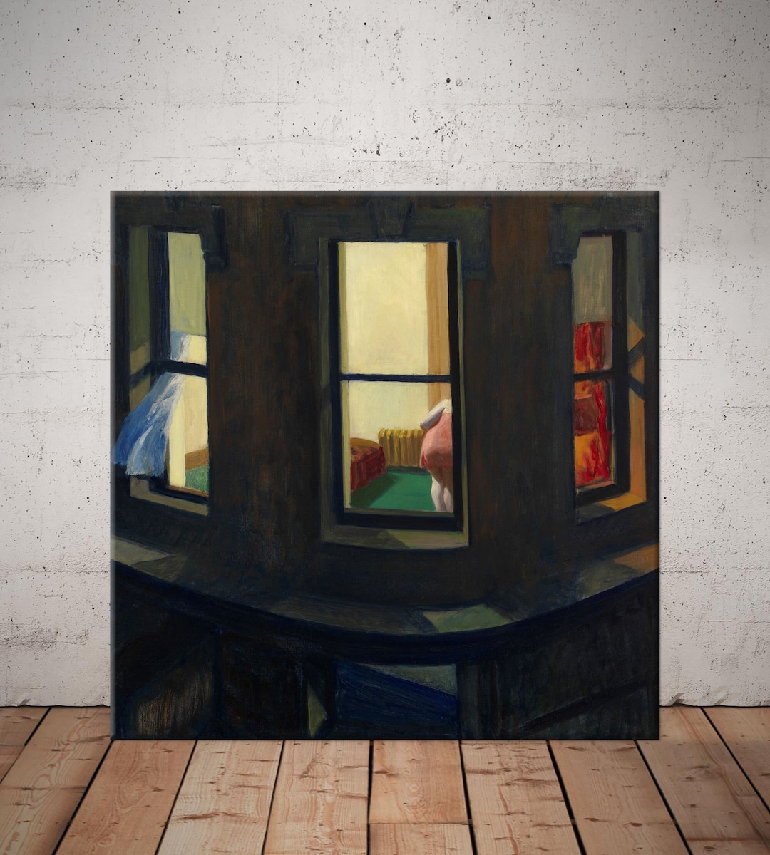 Edward Hopper "night Windows" Print Canvas Wall Art Bedroom Decor ...