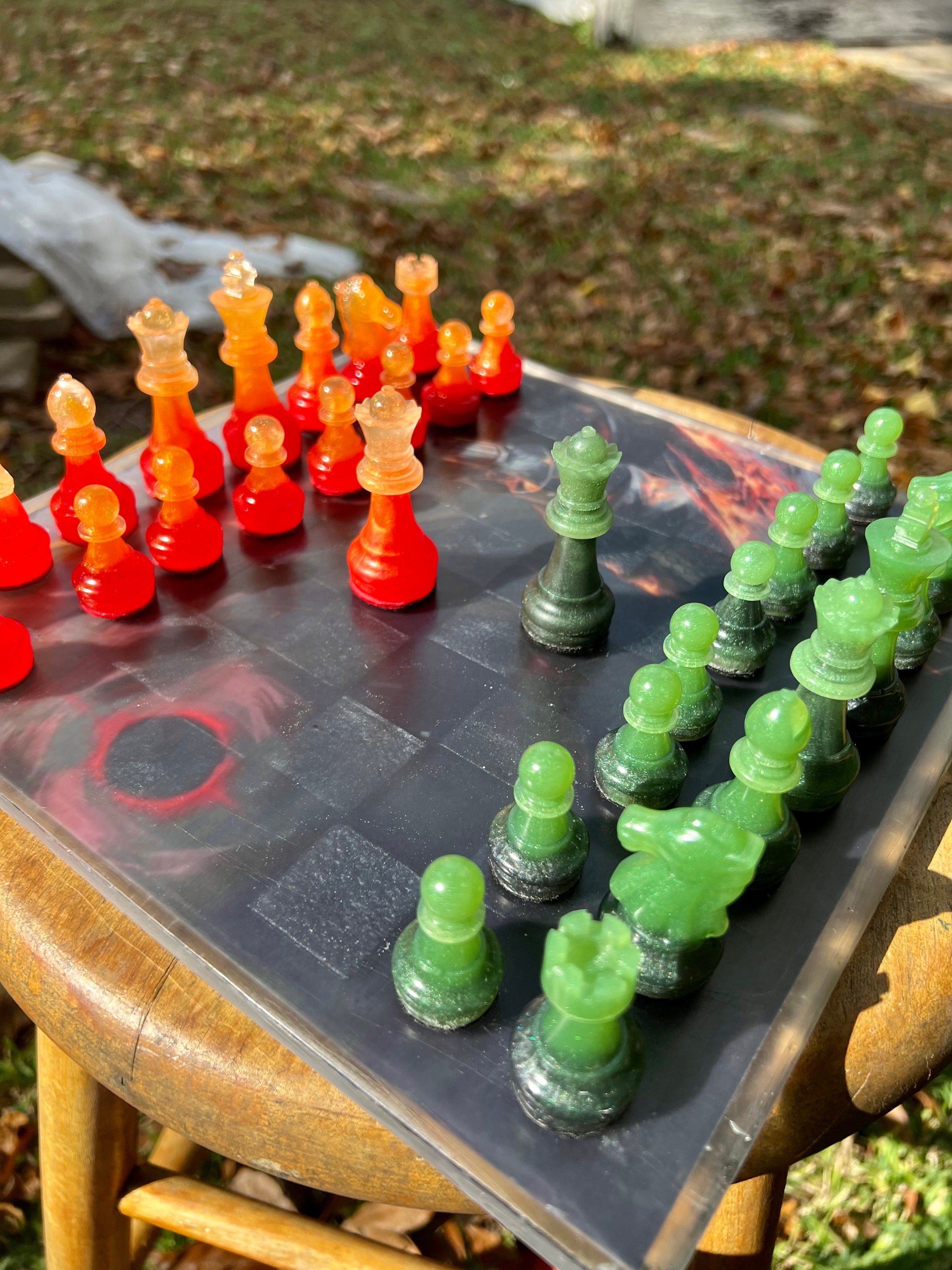 Made to Order Custom Resin Chess Set - Etsy