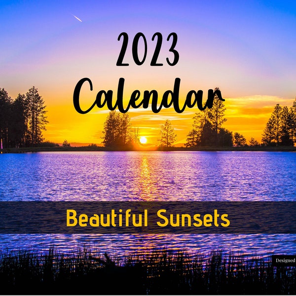 2023 Sunset Calendar - Etsy