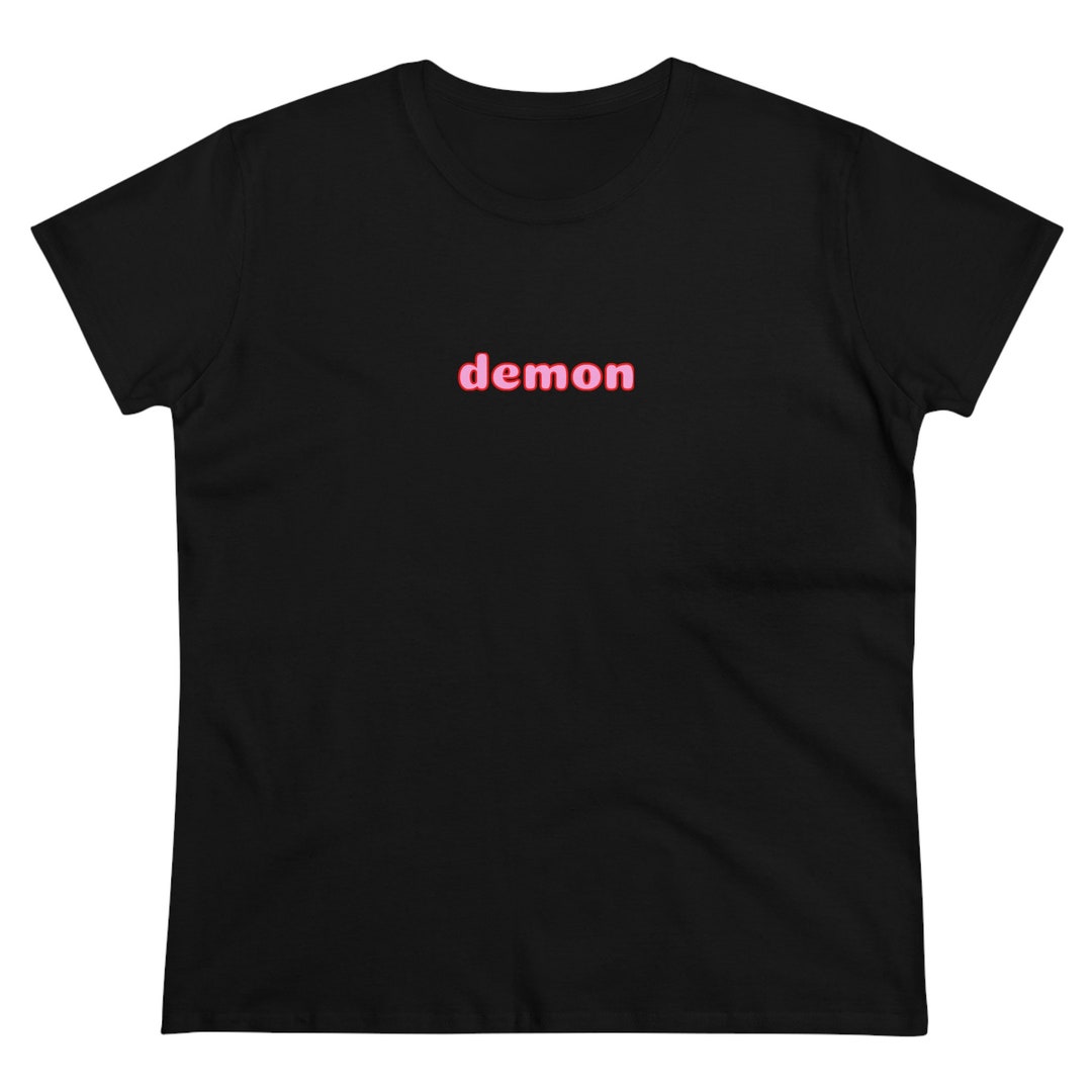 Demon Baddie T-shirt Bad Bitch Y2k Clothing Gifts for Baddie E-girl - Etsy