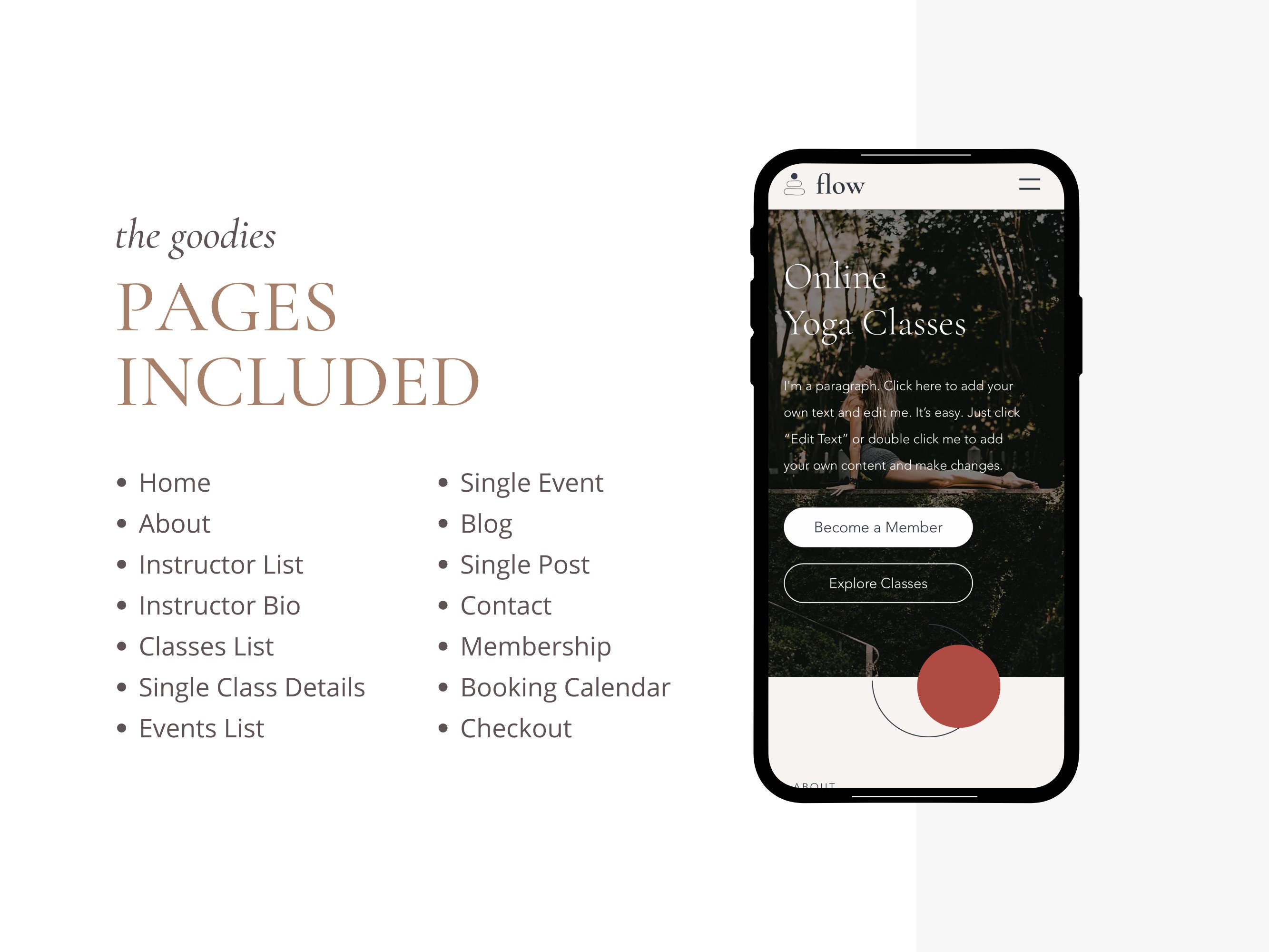 Wix Website Template for Yoga Instructor and Wellness Studio | Yoga ...