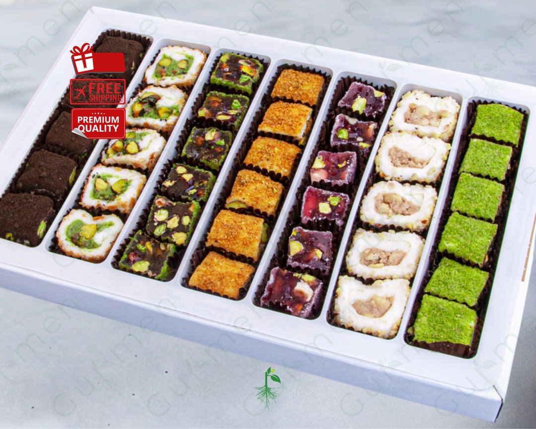Gourmet Turkish Delight Sampler - Oreo Pistachio & Honey Varieties for ...