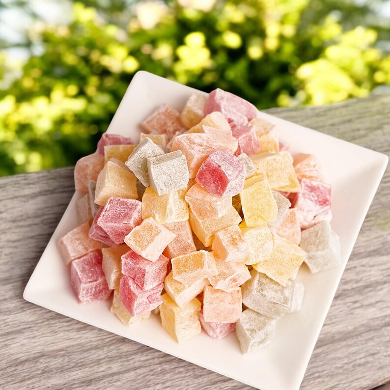 Powdered Mixed Turkish Delight Candy – Sweet and Nostalgic Treat for ...