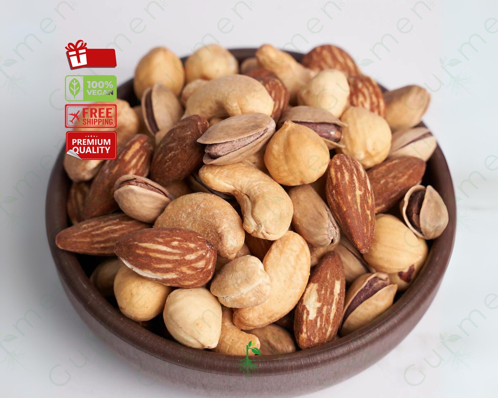 Premium Mixed Nuts, Double-roasted Hazelnuts - Almonds, Nutritious ...