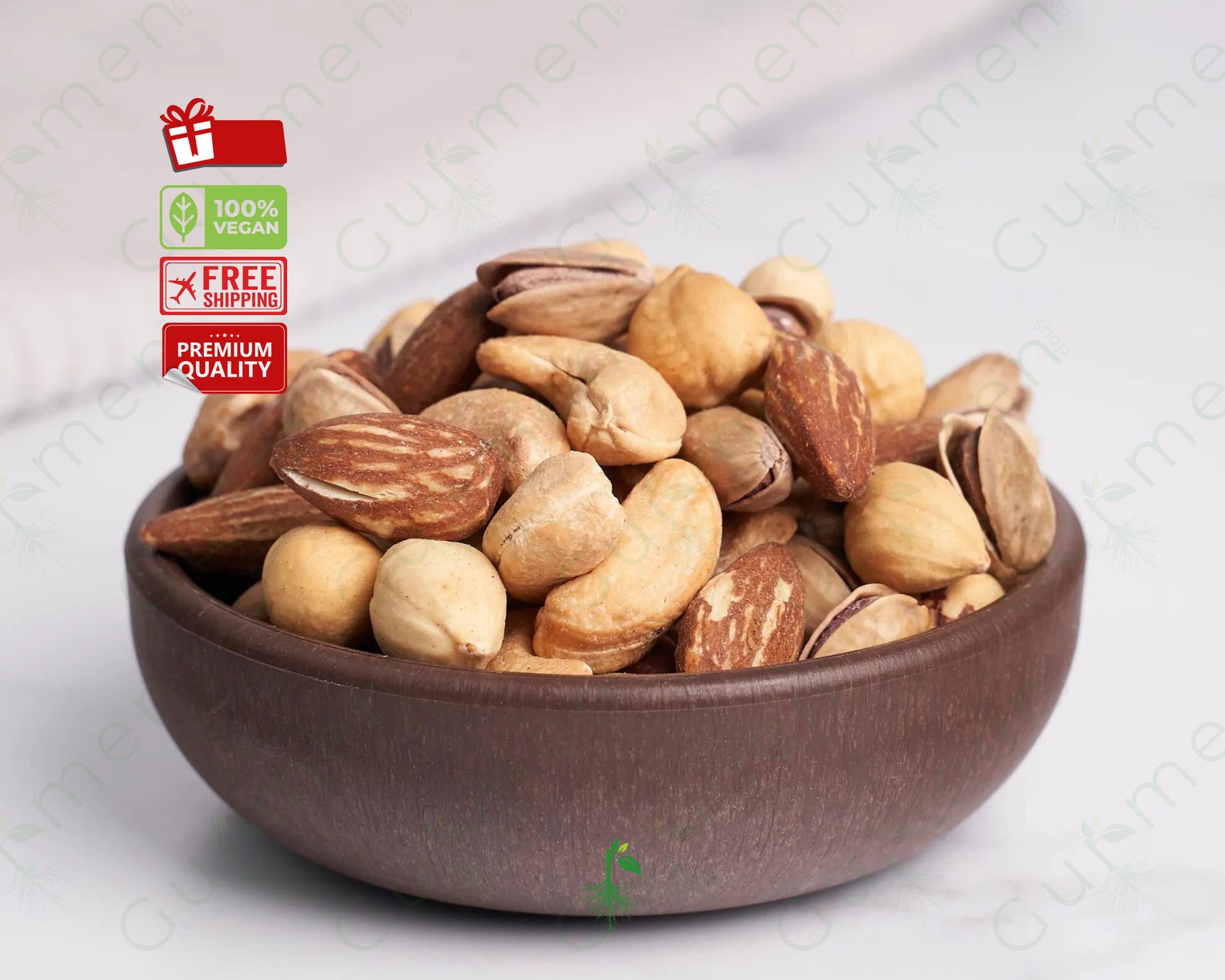 Premium Mixed Nuts, Double-roasted Hazelnuts - Almonds, Nutritious ...