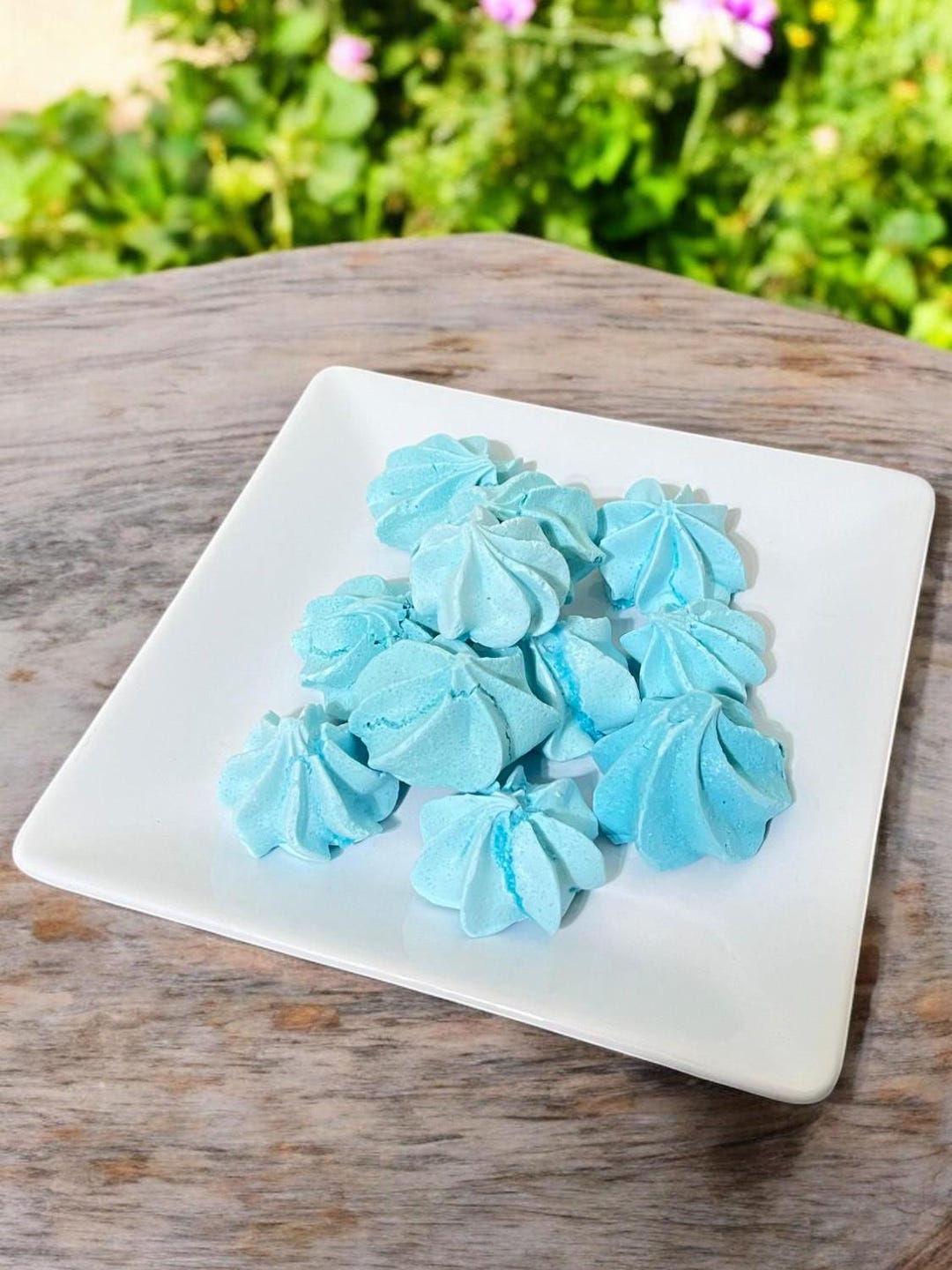 Premium Blueberry Meringues, Light and Crispy Treats for Special ...