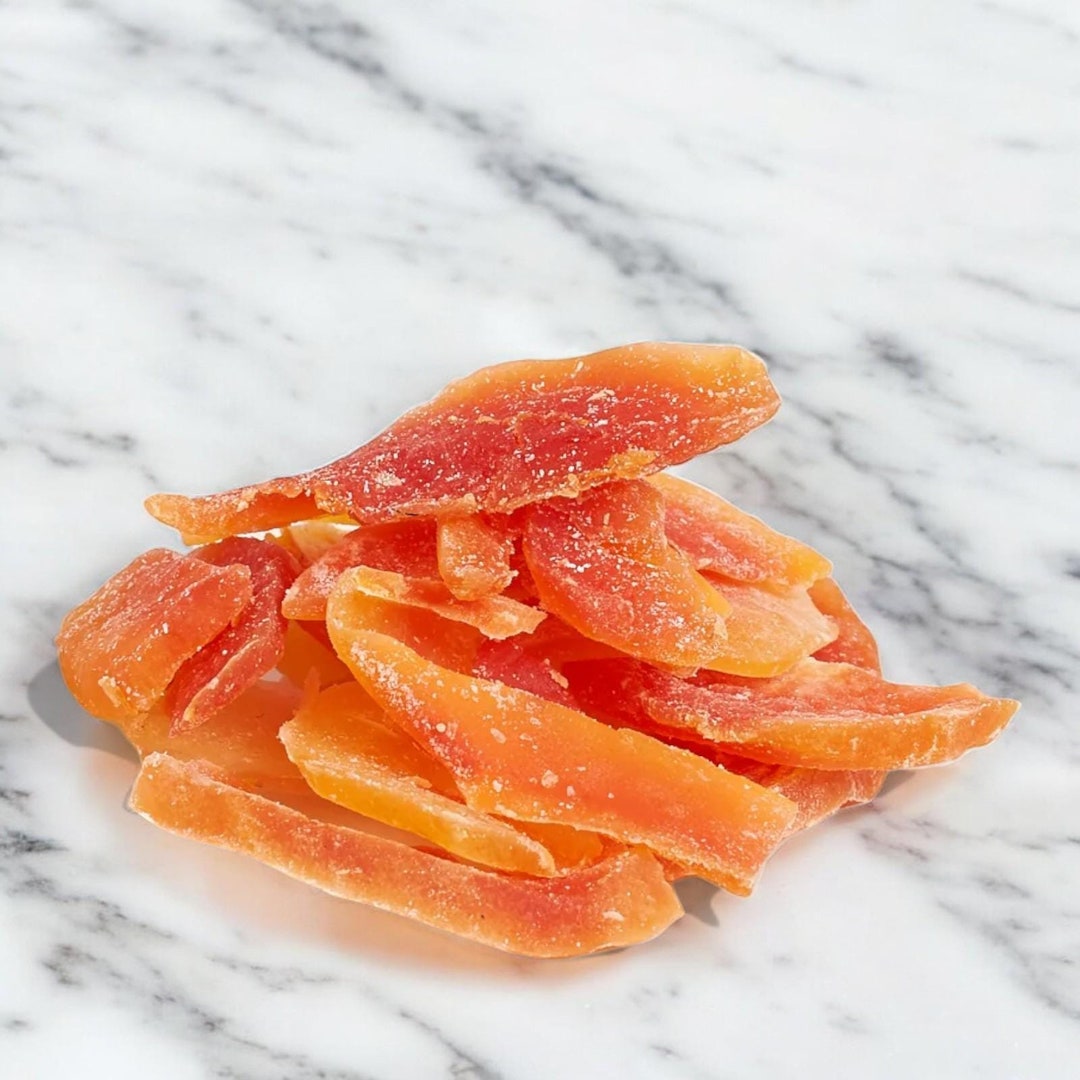 Exotic Dried Papaya Slices, Tropical Fruit Snack for Health and Energy ...