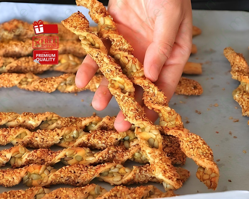Sesame Sunflower Seed Breads - Homemade, Crunchy, Natural Snack ...