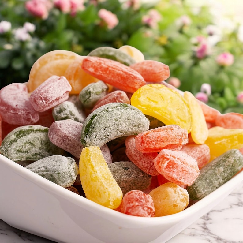Refreshing Mini Fruit Ice Slice Candies – Long-lasting Hard Candy With ...