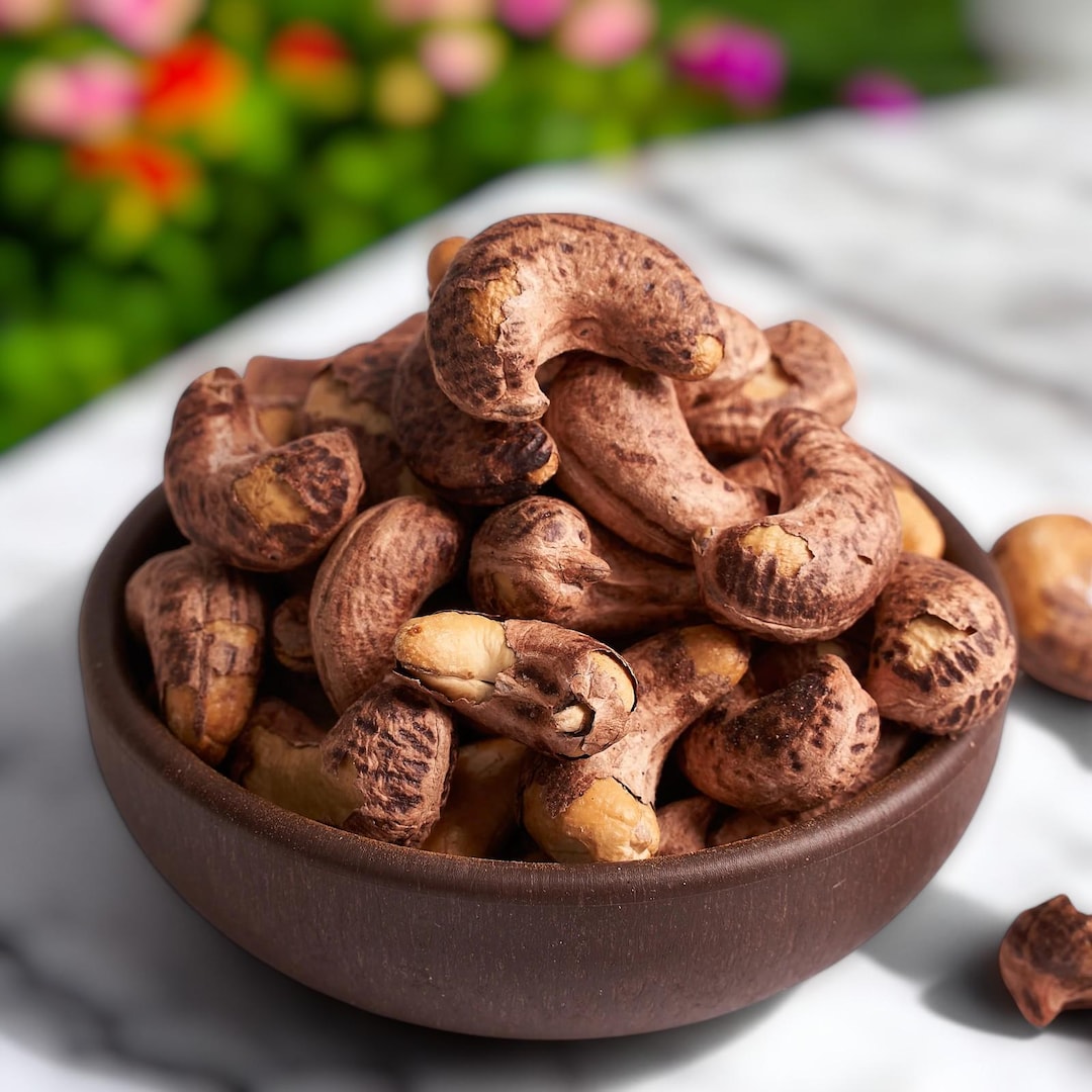 Natural Large Cashews With Thin Skin Shell, Gourmet Nut Snack, High in ...