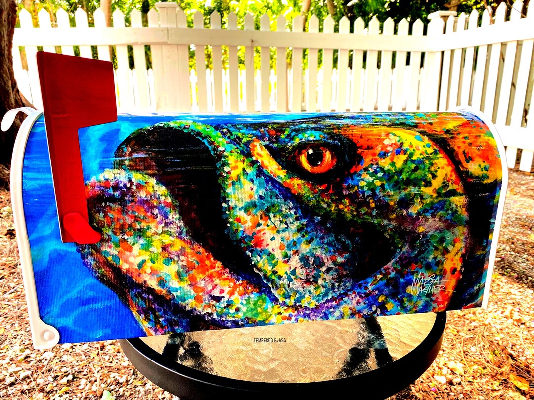 Colorful Tarpon Fish Mailbox - Etsy
