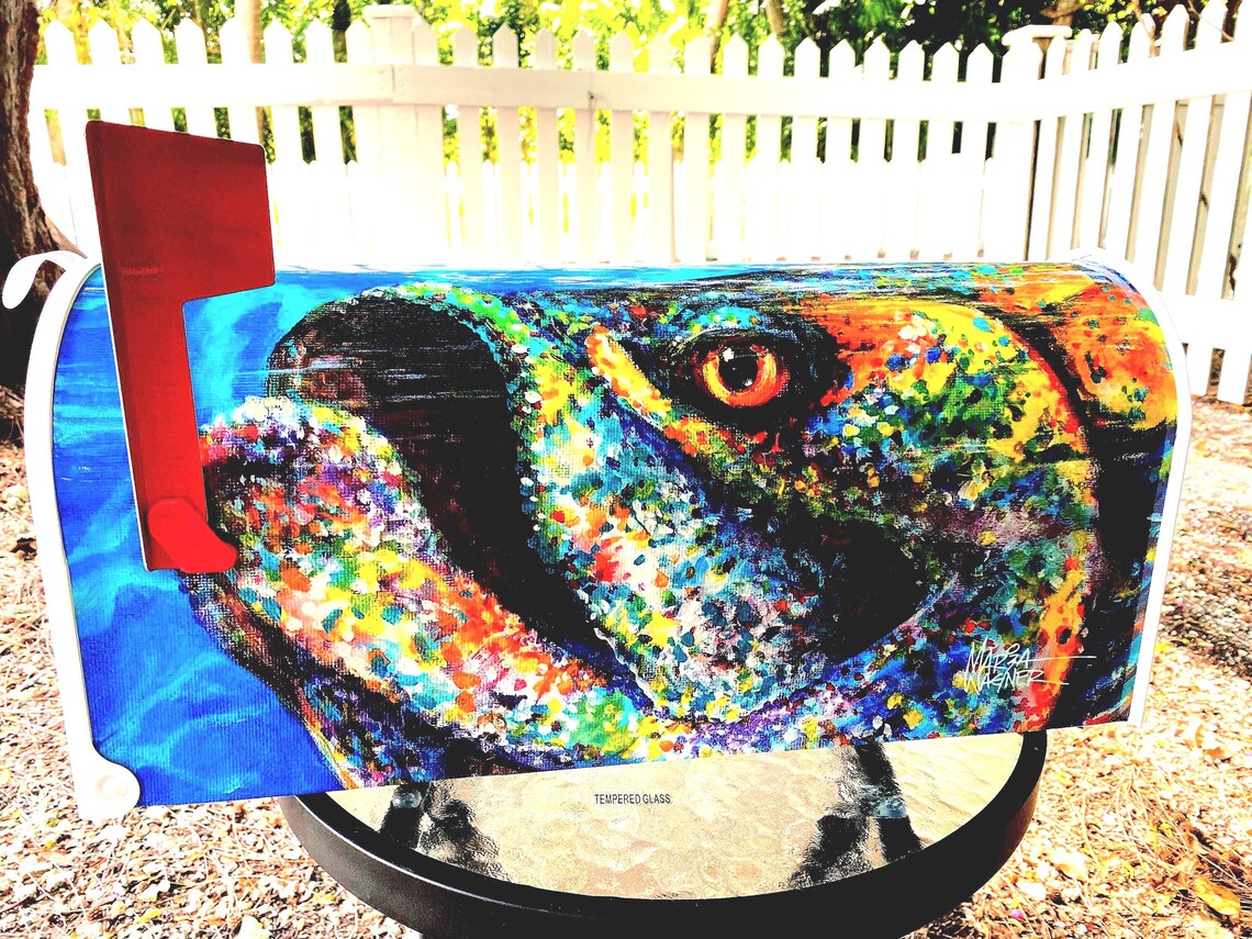 Colorful Tarpon Fish Mailbox - Etsy