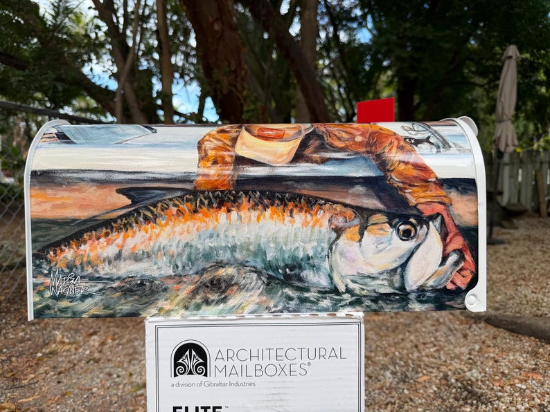 Tarpon Fish Release Mailbox - Etsy