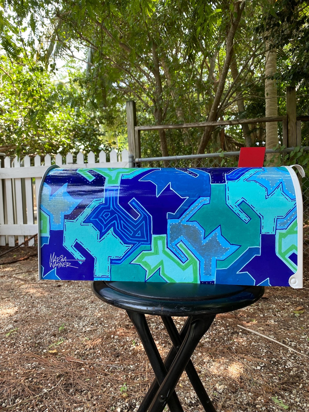 Ocean Kitty Mailbox - Etsy