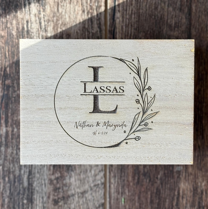 Personalized Wooden Keepsake Box: Engraved Wedding Memory Box - Etsy