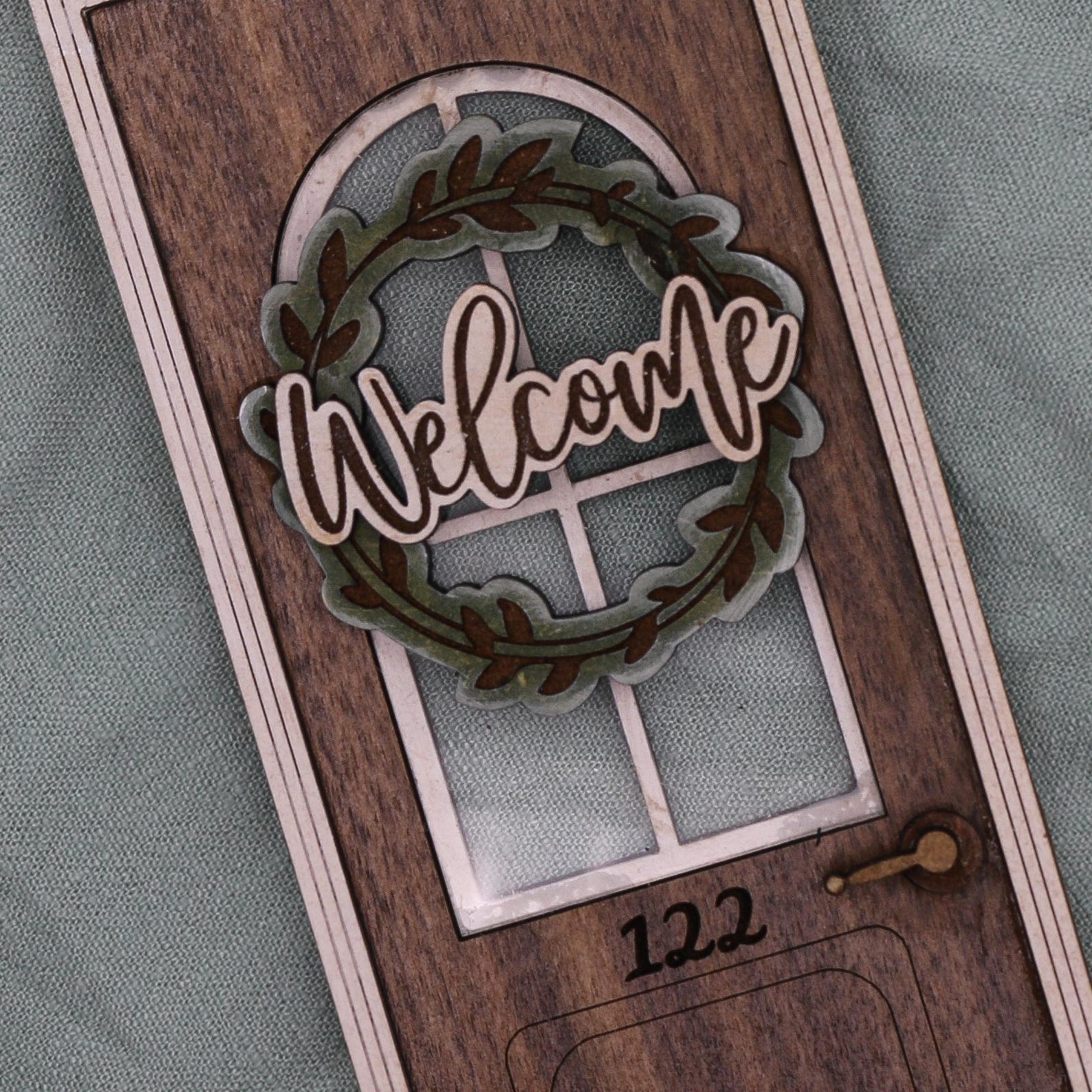Customizable Tiny Door Ornament - Personalized Address, Color Options ...