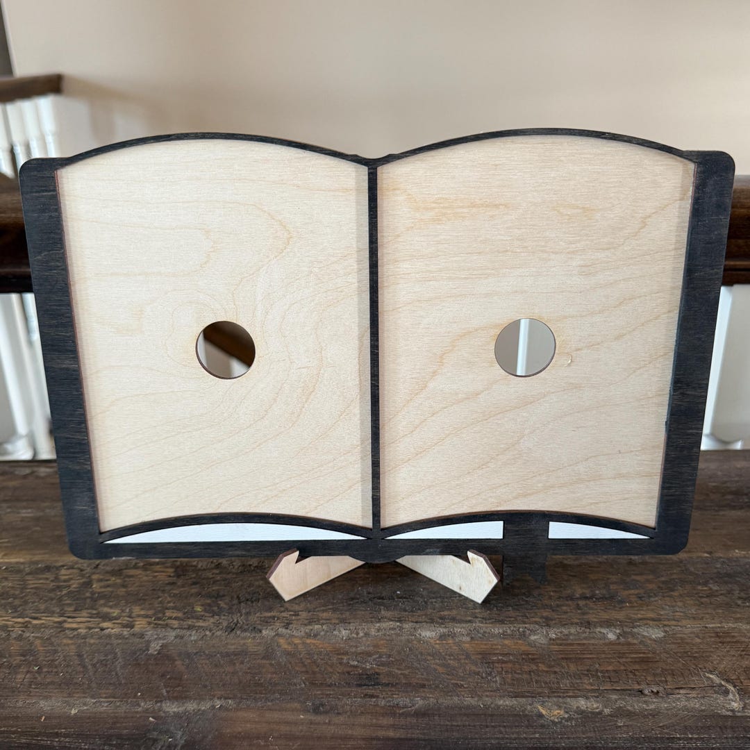 Interchangeable Bible Display Stand | Wooden Scripture Holder ...