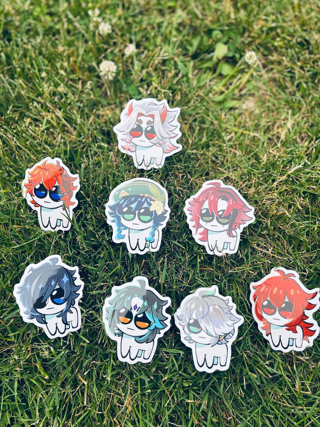 Genshin Impact Yippee Creature Glossy Vinyl Stickers - Etsy