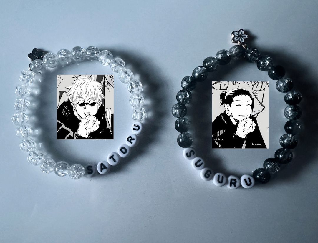 JJK Matching Acrylic Bead Bracelets suguru Geto Satoru Gojo - Etsy