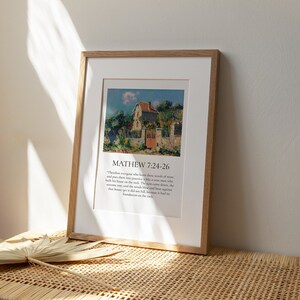 Mathew 7, Bible Verse Prints, Modern Christian Home Decor, Christian ...