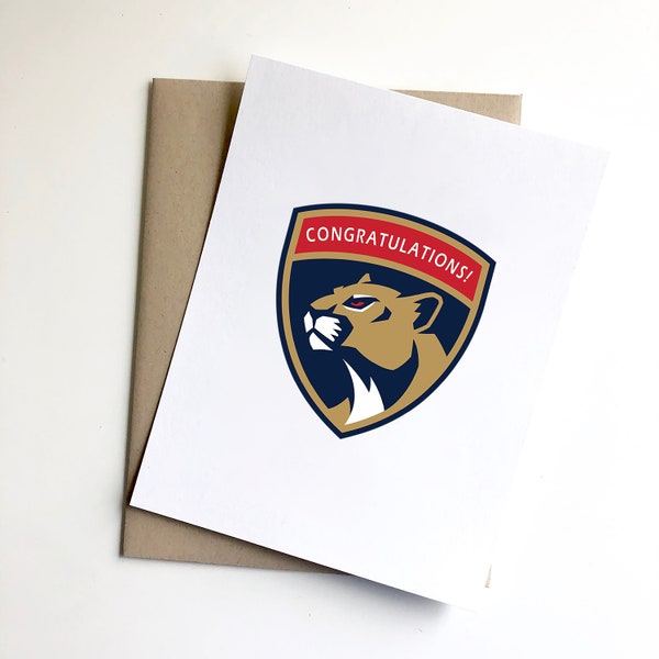 Congratulations Hockey Card - Etsy