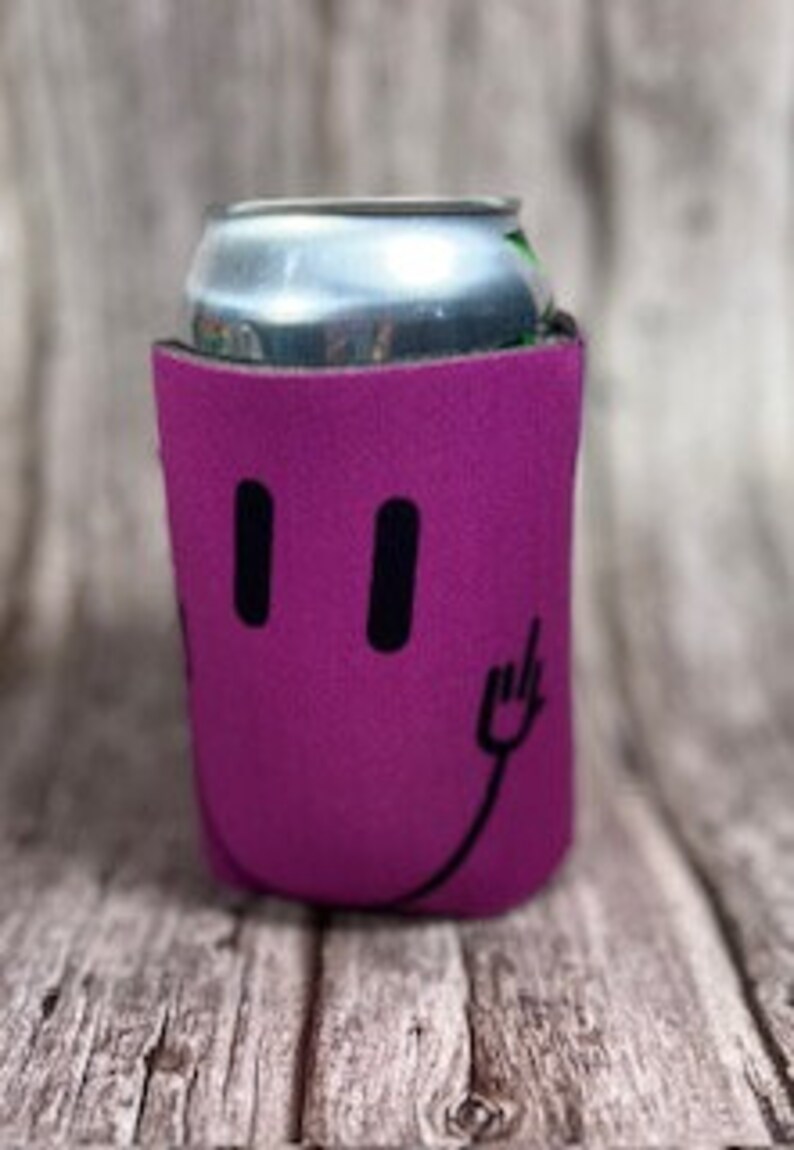 Can Koozie Smiley Face Middle Finger - Etsy