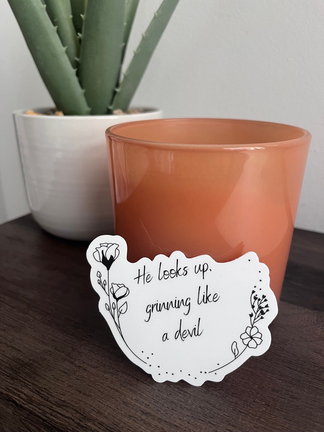 Grinning Like a Devil Sticker - Etsy