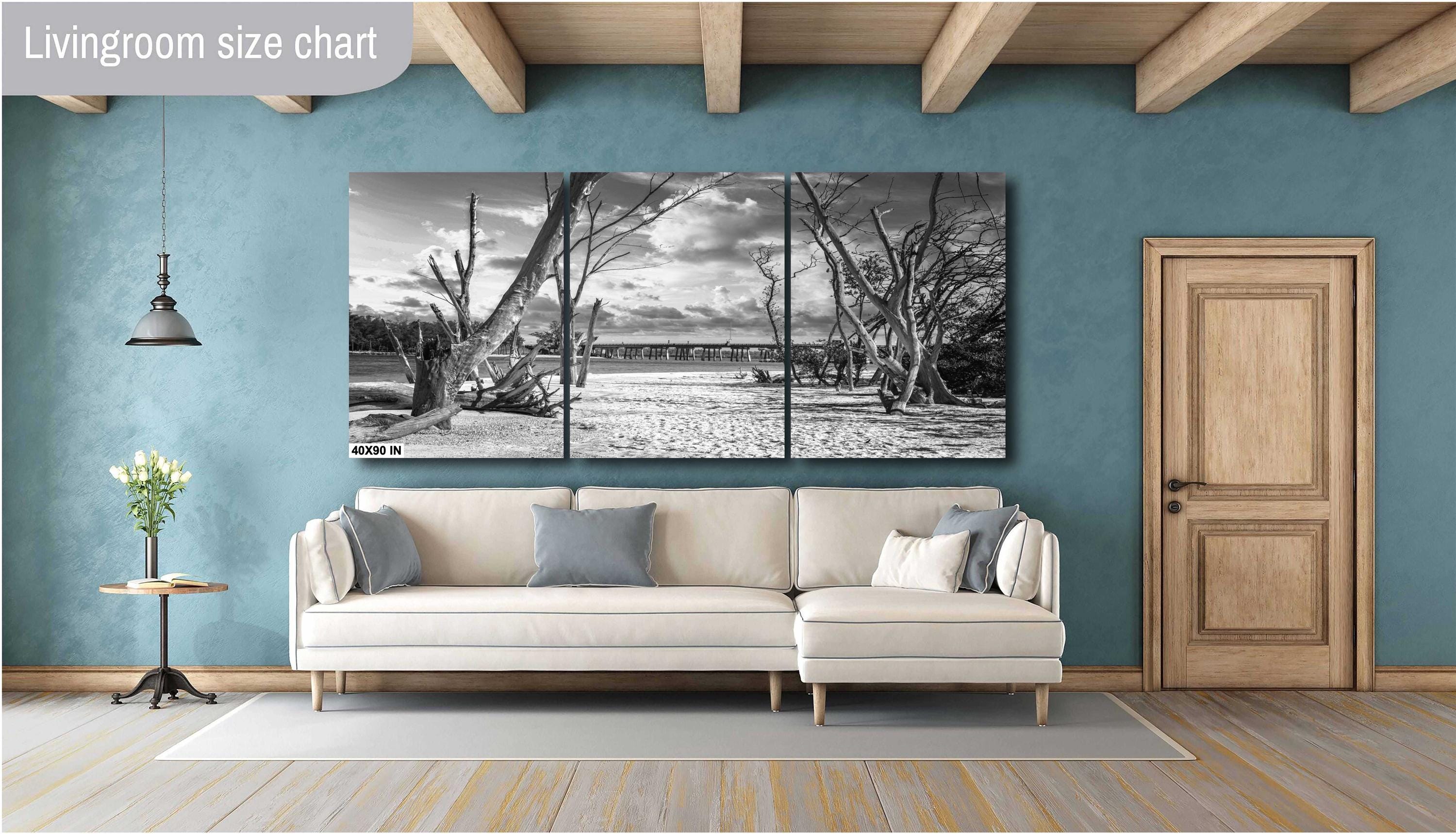 Beer Can Island Longboat Key Florida B&W Tropical Landscape Wall Decor ...