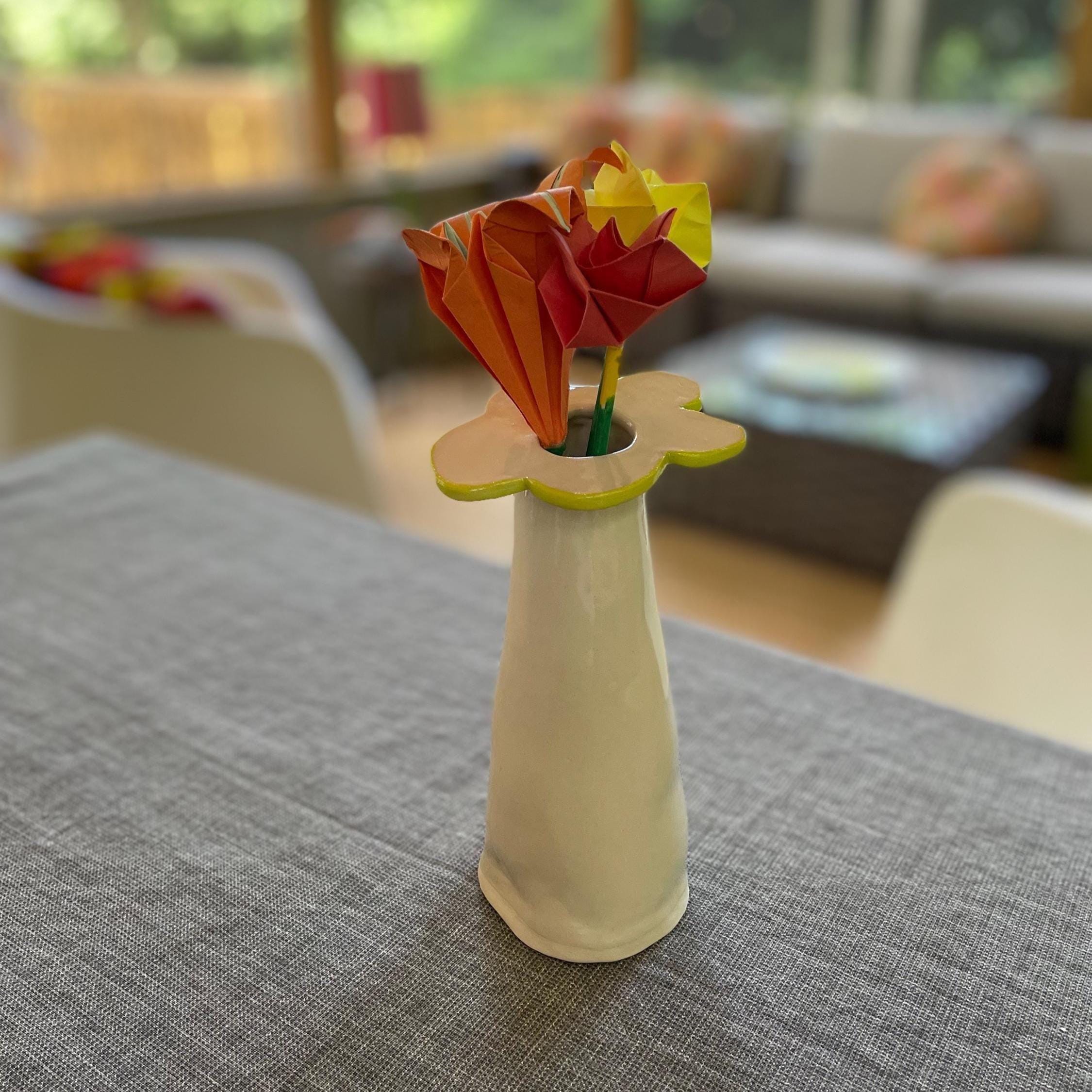 Modern Ceramic Flower Flower Vase (med) - Etsy