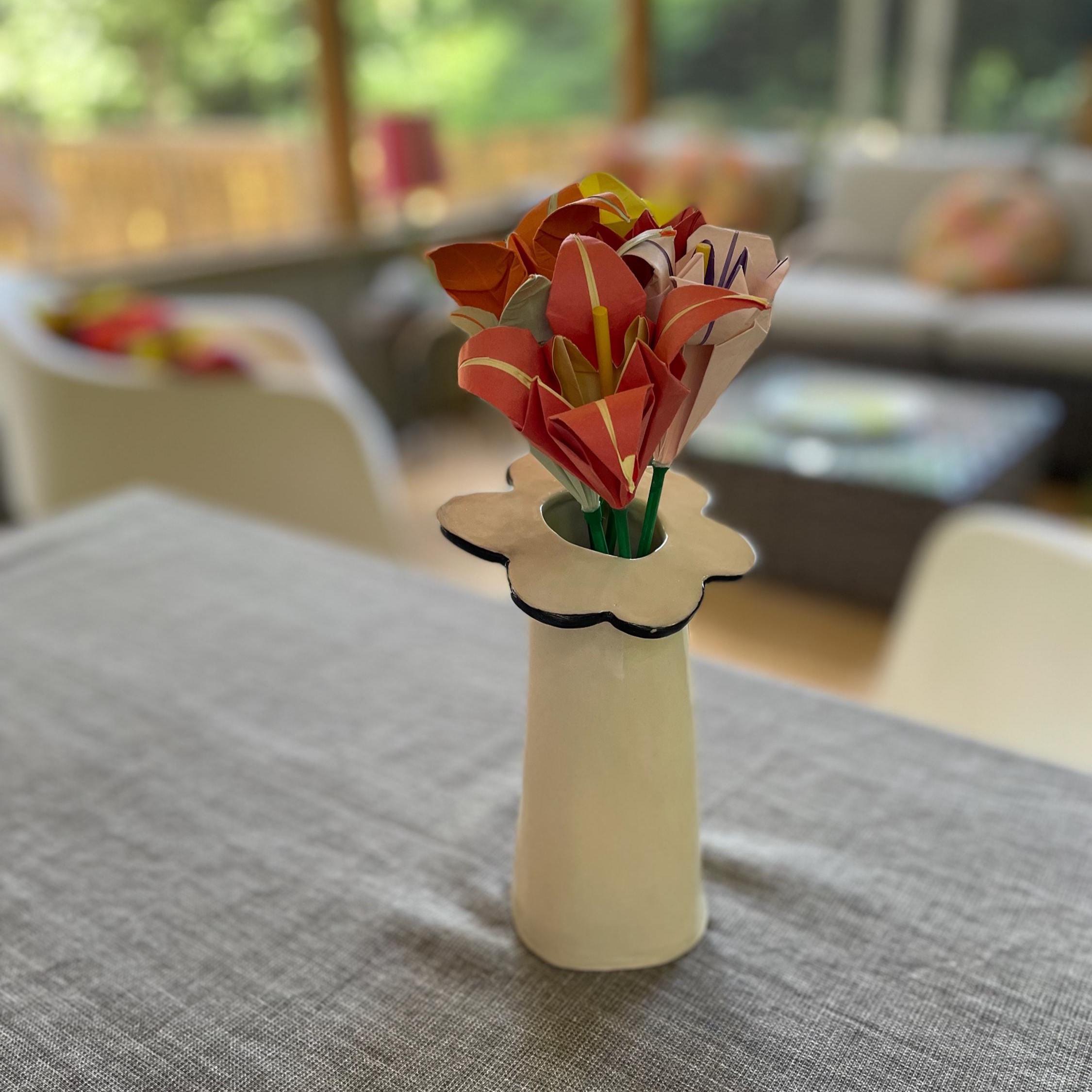 Modern Ceramic Flower Flower Vase (med) - Etsy