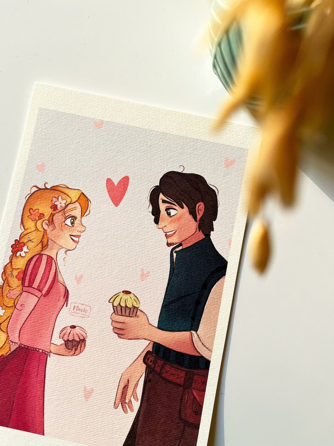 Rapunzel and Eugene Tangled Art Print - Etsy