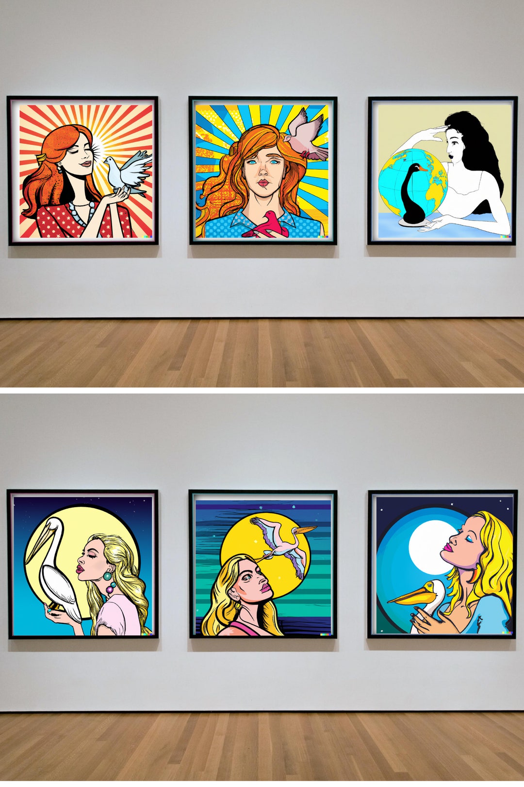 Pop Art Bundle,modern Images to Print. Ten Images as PDF in Print ...