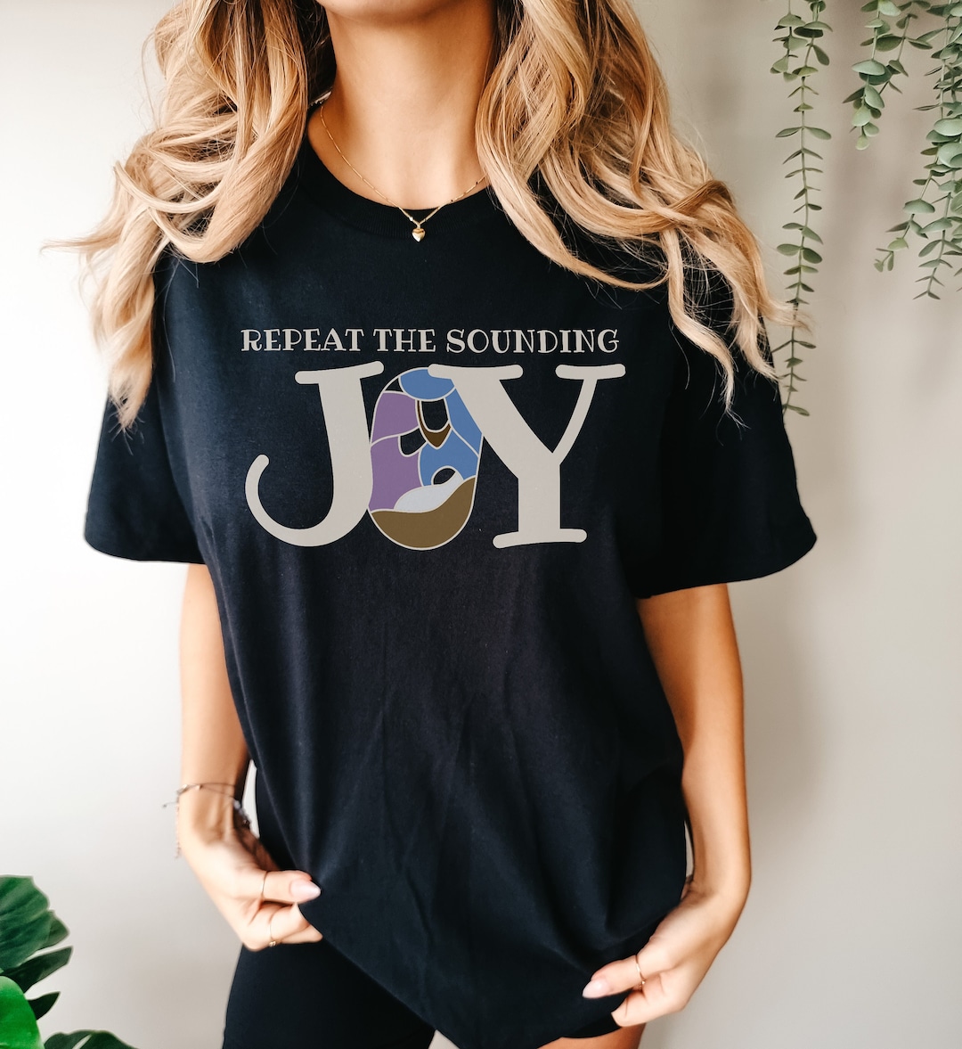 Repeat the Sounding Joy, Joy to the World Shirt, Advent Shirt, Shirt ...