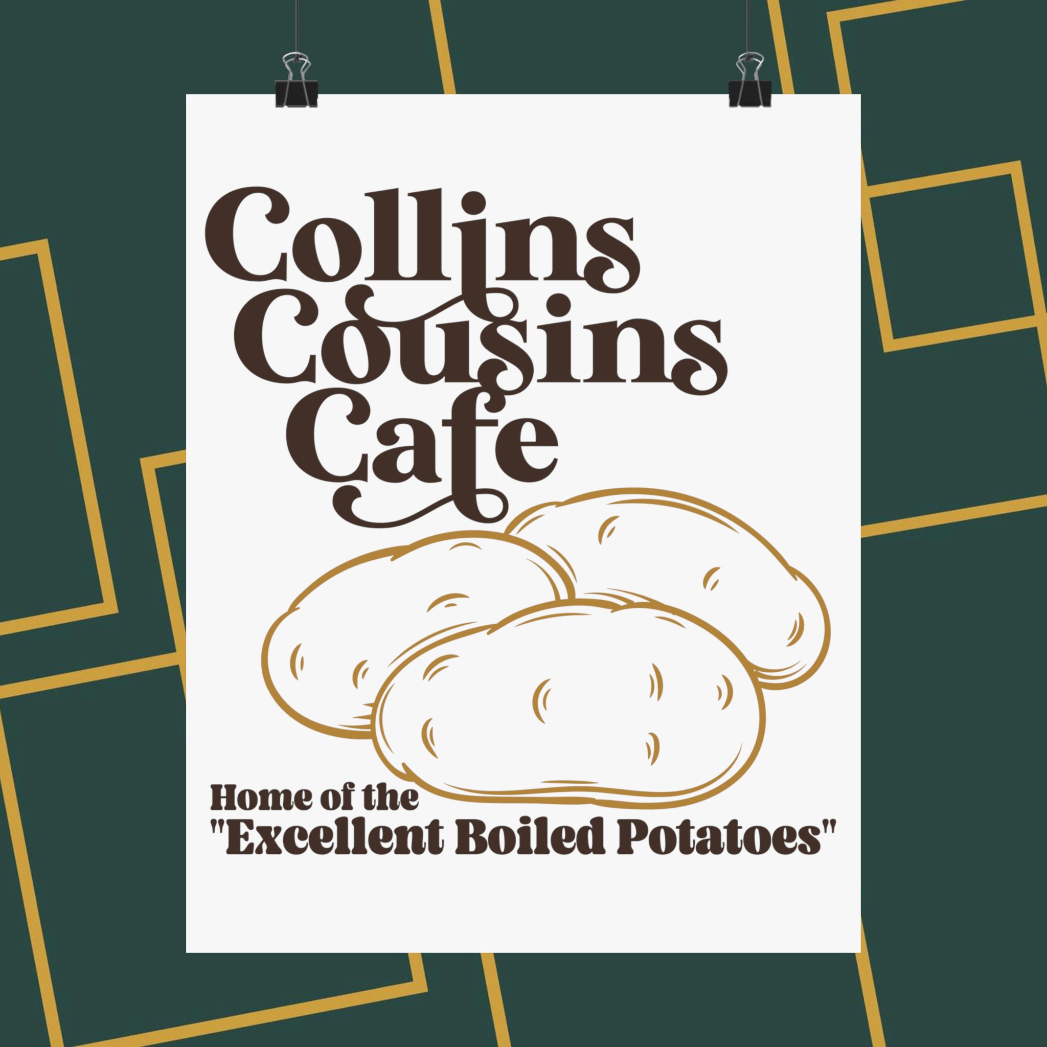 Collins Cousins Cafe Excellent Boiled Potatoes Pride and - Etsy