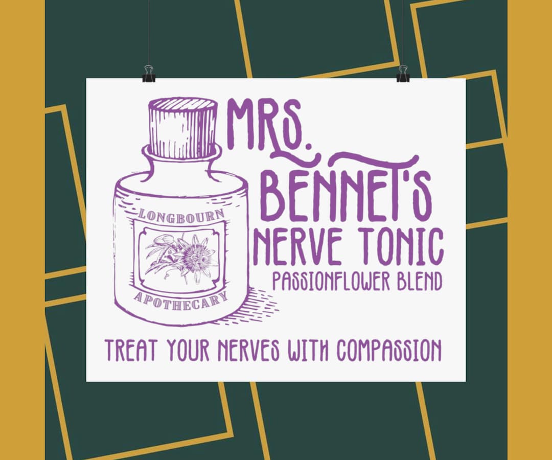 Mrs. Bennet's Nerve Tonic, My Poor Nerves, Funny Pride and Prejudice ...