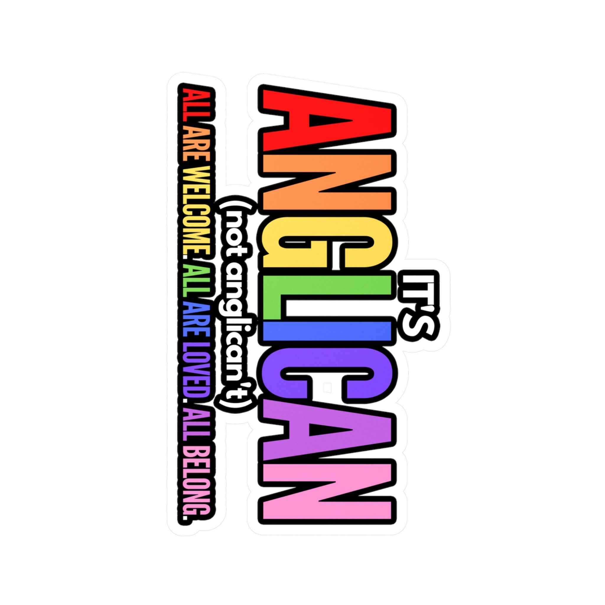 Anglican Car Decal, Episcopalian Humor, Anglican Humor, Episcopal Car ...