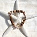 Coconut Shell Bracelet With Tiny Shells and Gold Accents - Etsy