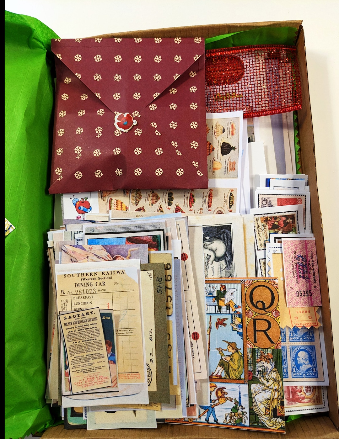 Personalized Vintage Assorted Material for Scrapbooking and Junk ...