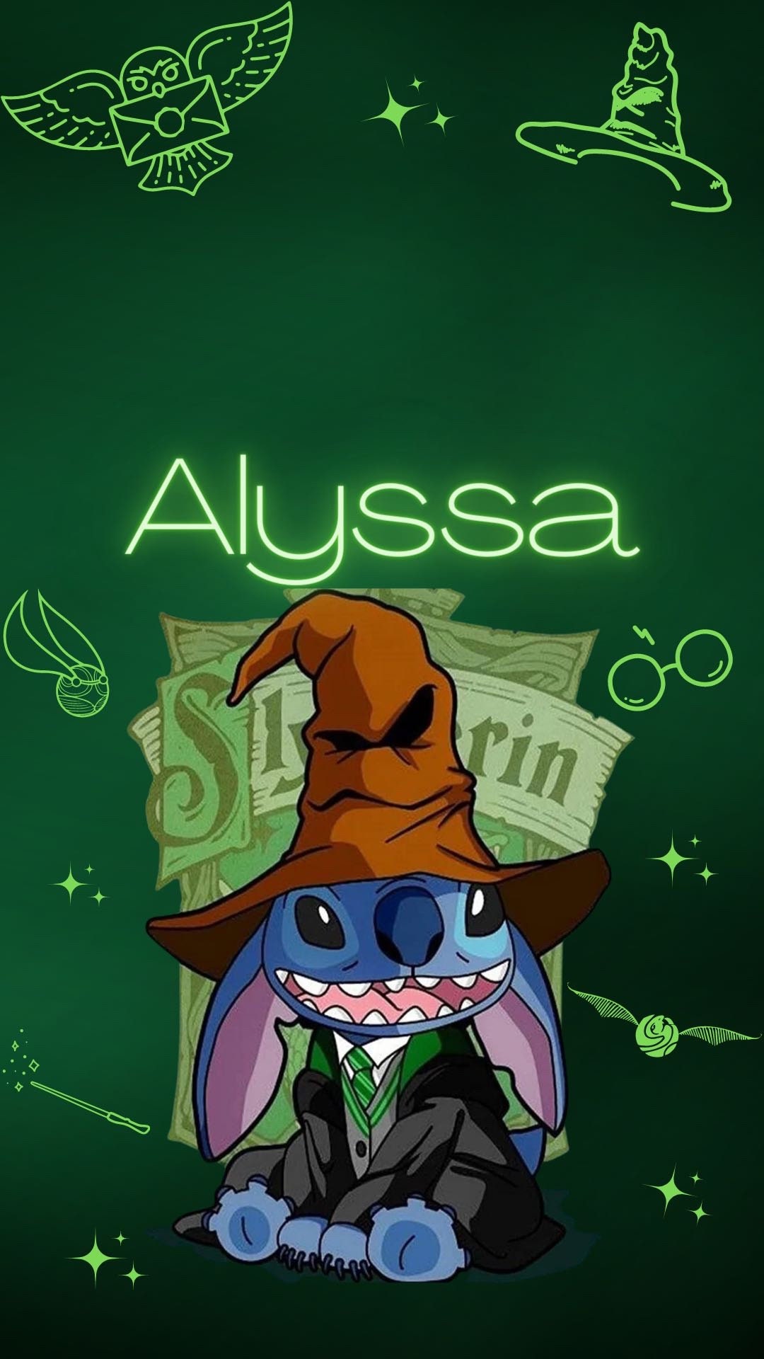 Slytherin Stitch Phone Wallpaper - Etsy