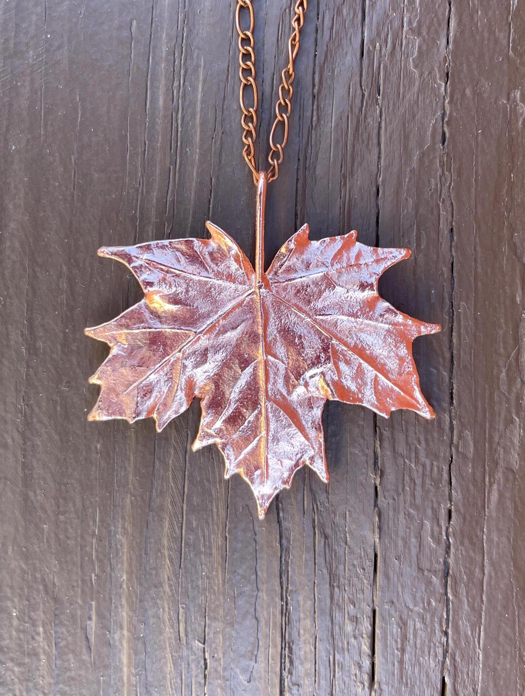 Spectacular REAL Maple Leaf Necklace | Handmade From a Fallen Leaf ...