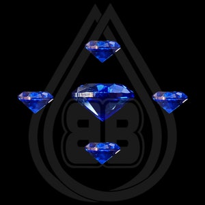 Sapphire Diamond Cut Terp Pearls, 6mm and 10mm - Etsy