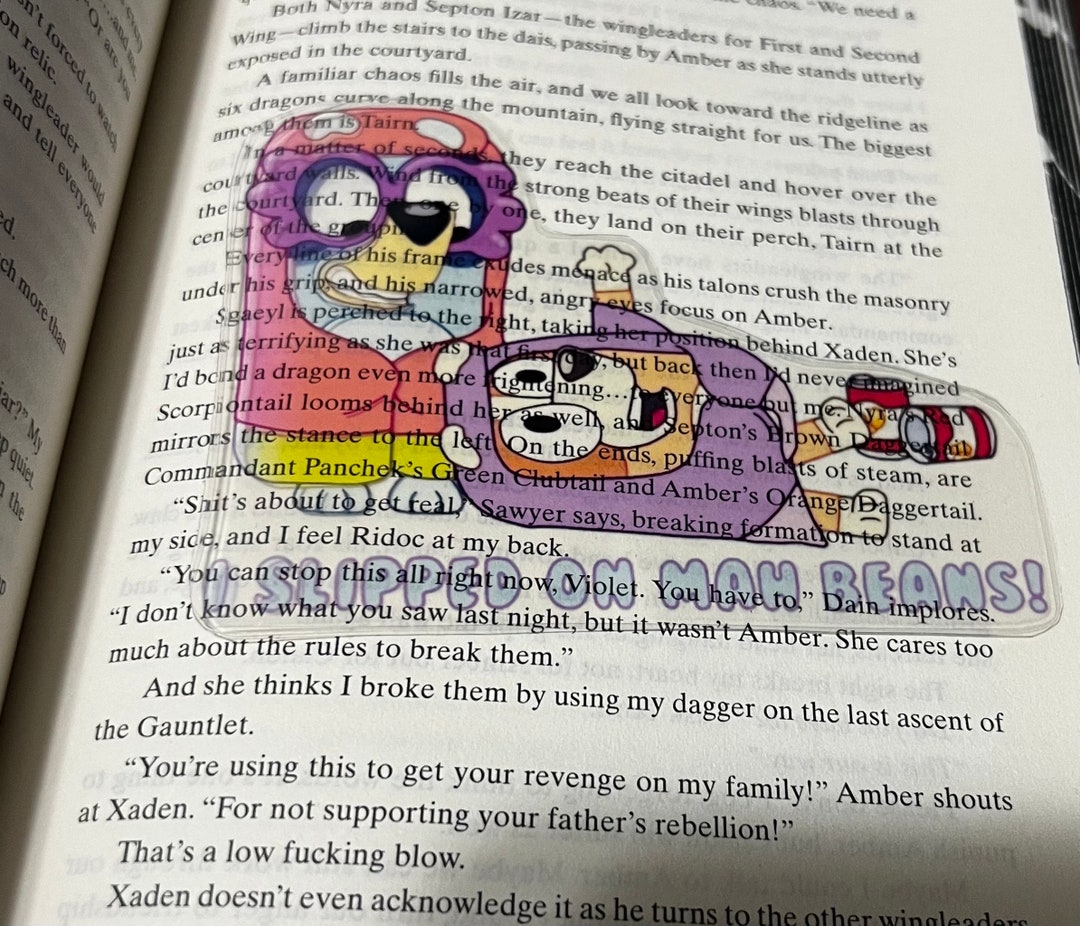 I Slipped on Mah Beans Bookmark - Etsy