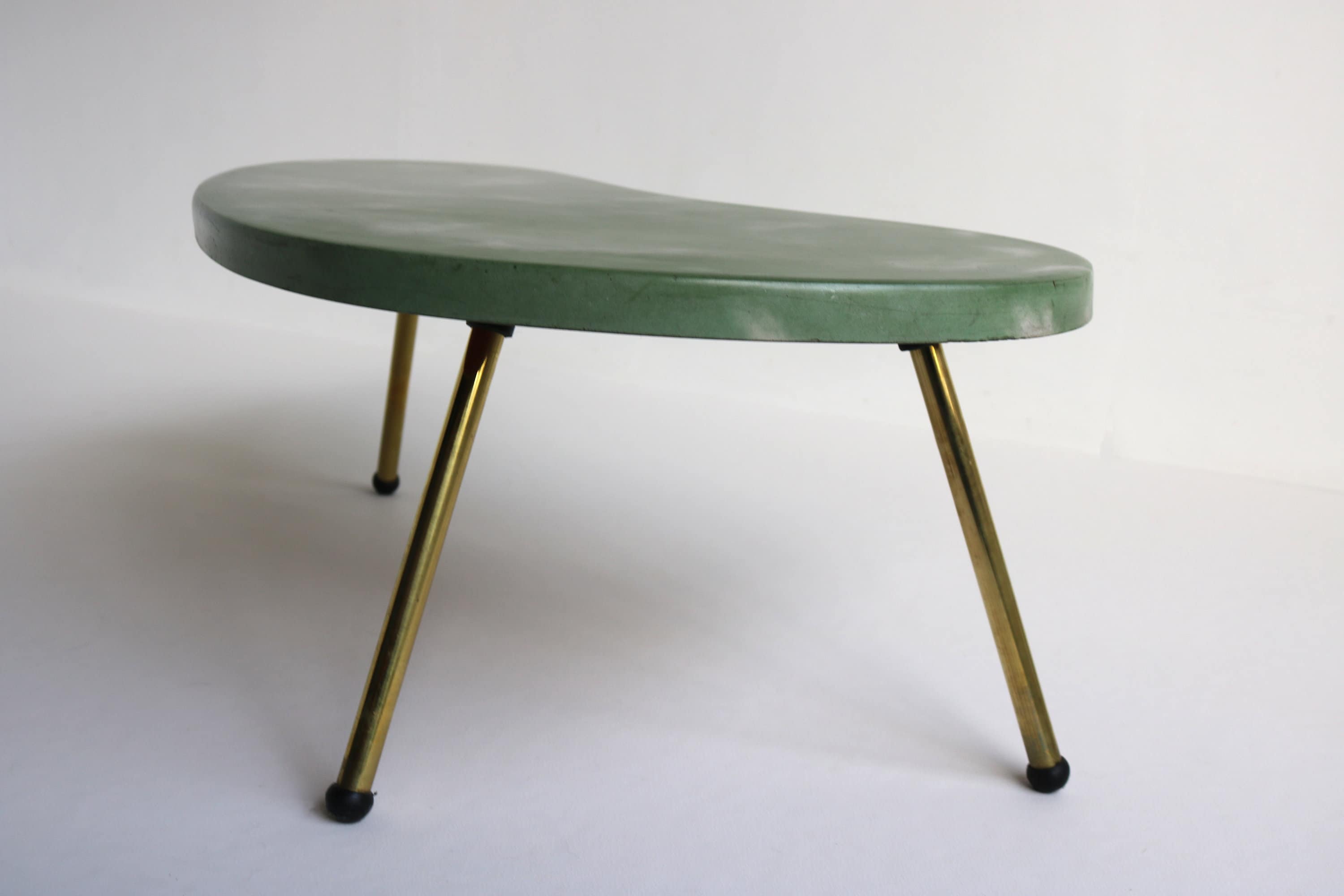 Vintage Plant Stand With Green and White Stone Top 1960 Plant - Etsy