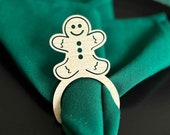 Gingerbread Napkin Ring Gingerbread Man Kitchen Decor - Etsy