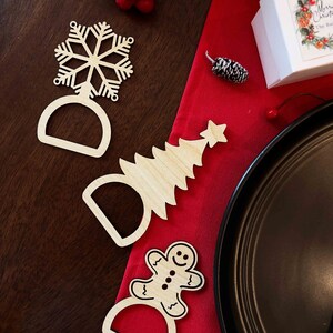 Gingerbread Napkin Ring, Gingerbread Man Kitchen Decor, Christmas Table ...