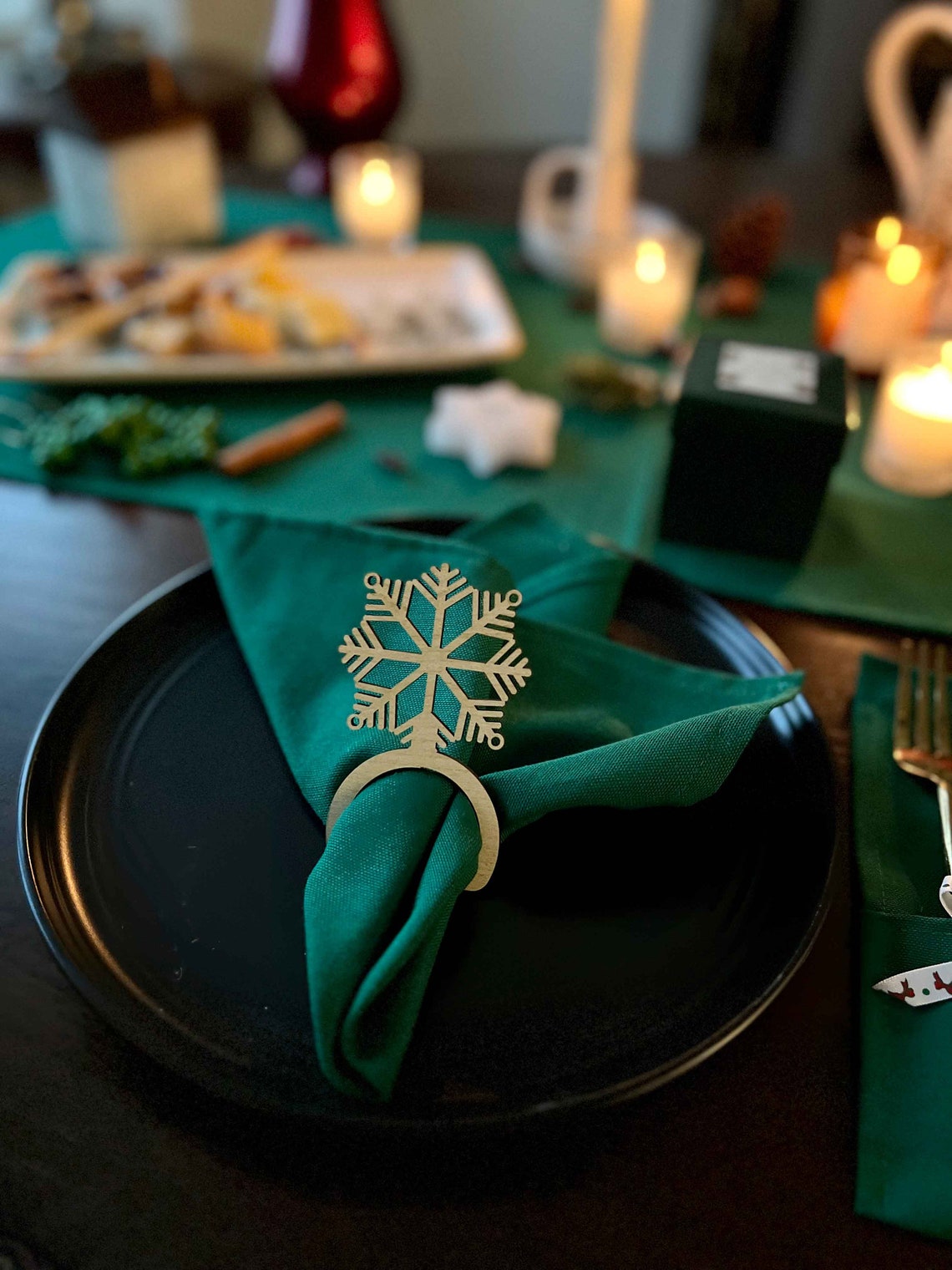 Gingerbread Napkin Ring, Gingerbread Man Kitchen Decor, Christmas Table ...